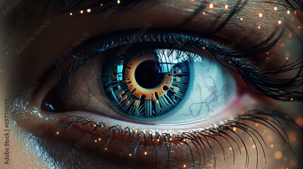 eye, iris, security, ai, futuristic, artificial intelligence ...