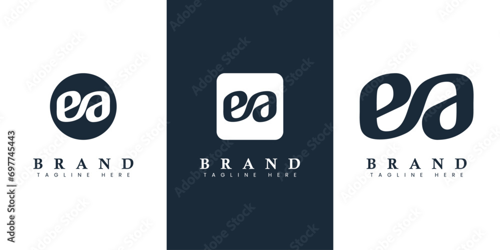 Modern and simple Lowercase EA Letter Logo, suitable for business with ...
