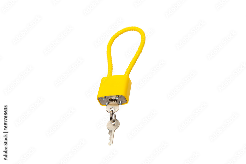 Locks and keys used to safely secure a firearm from being used. Weapon ...