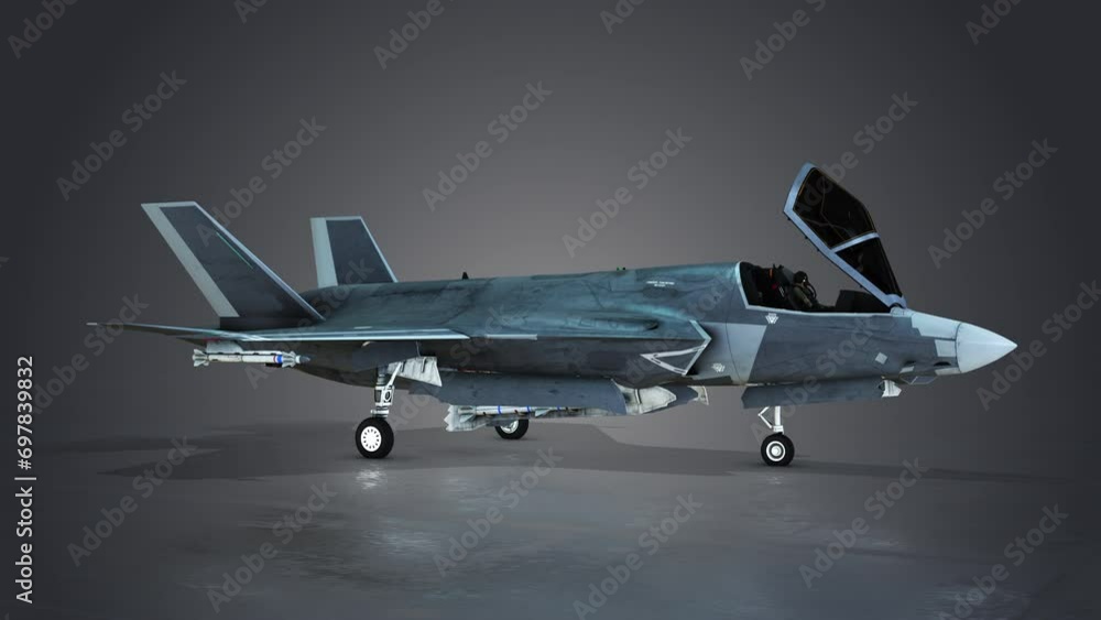 F 35 Lightning II Stealth Multi-Role Fighter Aircraft 360 View Stock ...