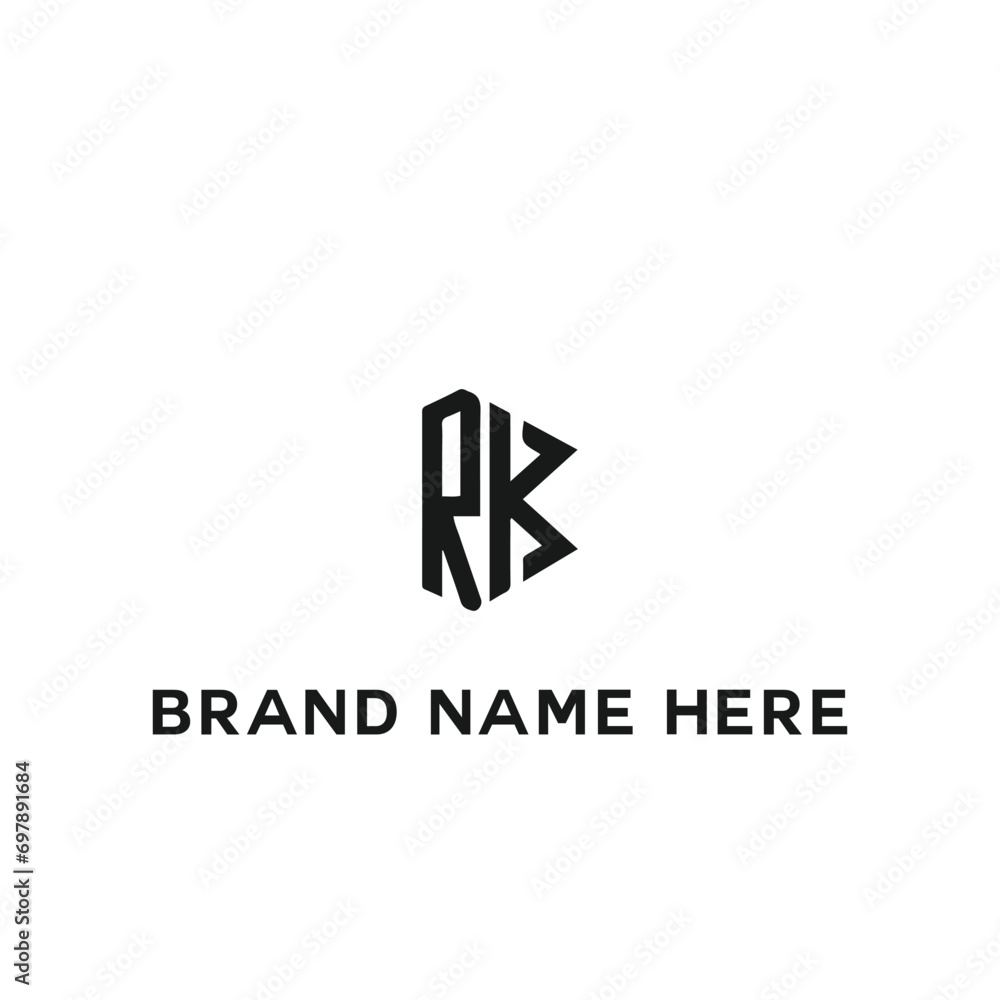 RK logo. R K design. White RK letter. RK, R K letter logo design ...