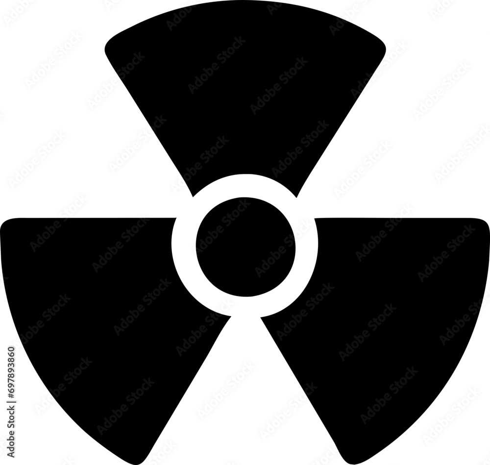 Nuclear power station, radiation, nuclear symbol and sign Stock Vector ...