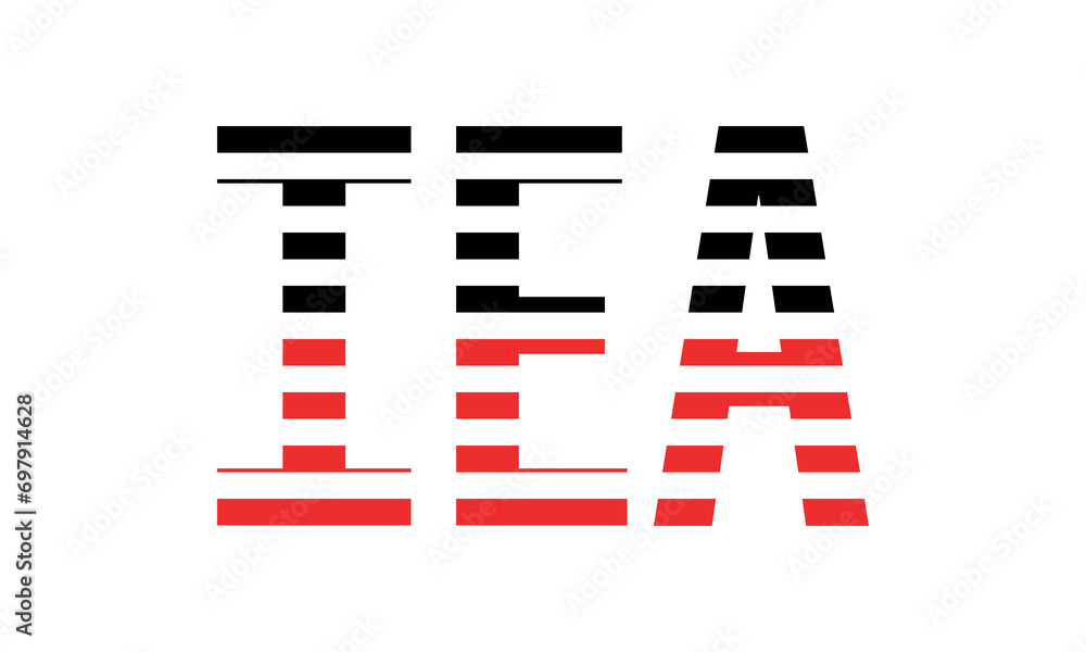 IEA three initial letter iconic line negative space minimal logo design ...