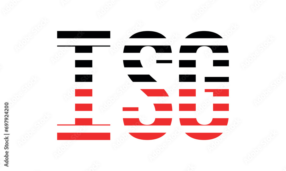 ISG three initial letter iconic line negative space minimal logo design ...