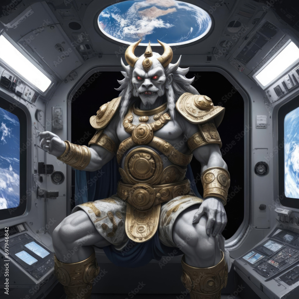 Tsukuyomi - Moon God Observing Earth from a Space Station in Ultra-High ...