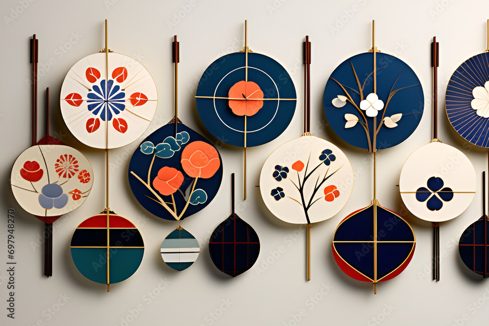 Combining traditional Korean patterns and geometric shapes, Hanji craft ...