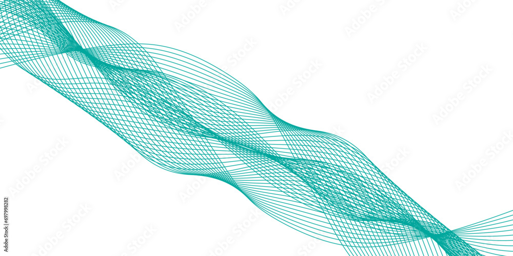 Abstract colorful blue gradient wave element for design. Blue wave ...