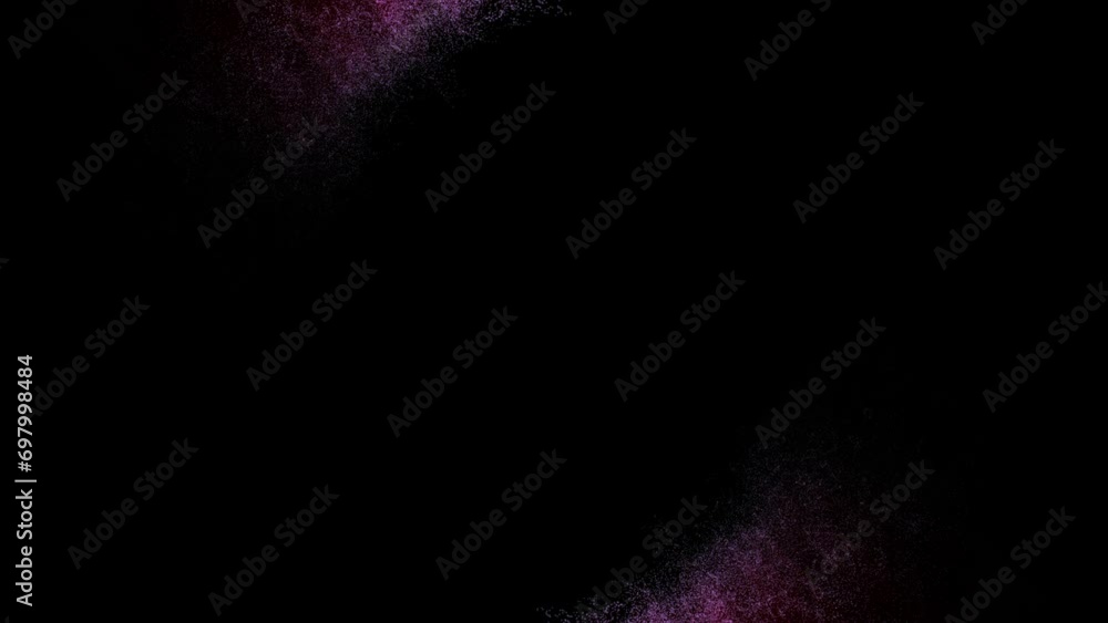 Vidéo Stock On a dark background, light elements of orange and purple ...