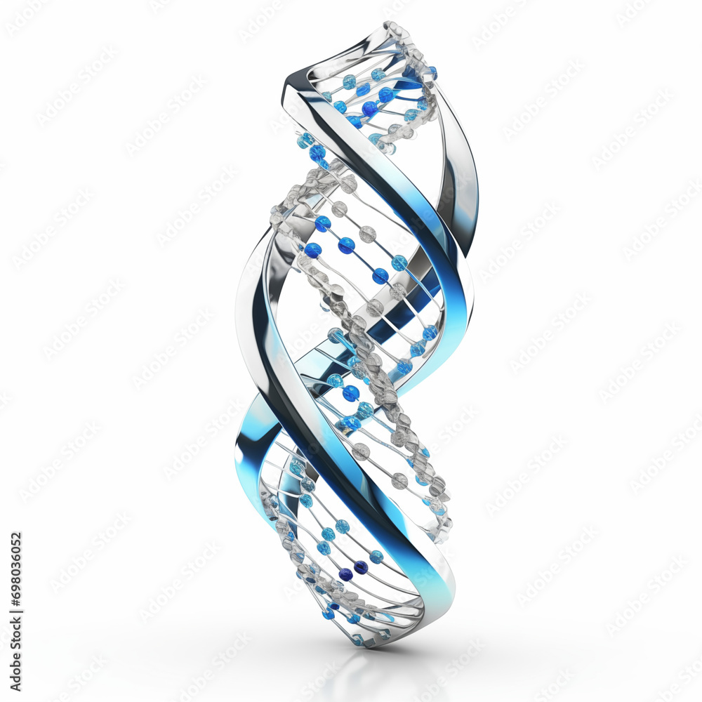 Spiral structure of human DNA, biochemistry concept with DNA molecule ...