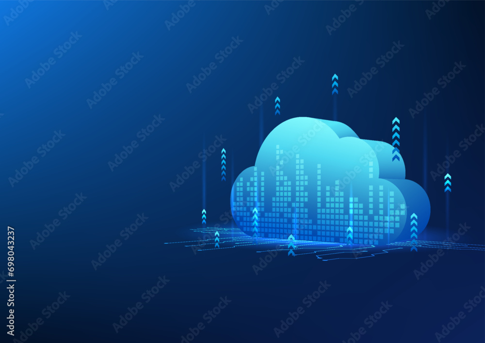 Cloud technology A cloud that stores information in the system and ...