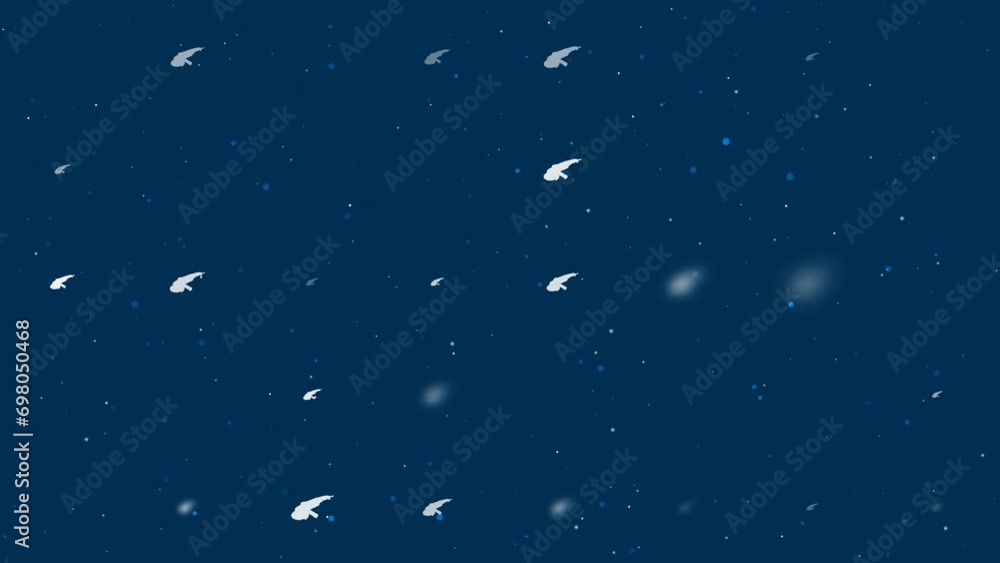 Template animation of evenly spaced angle grinder symbols of different ...