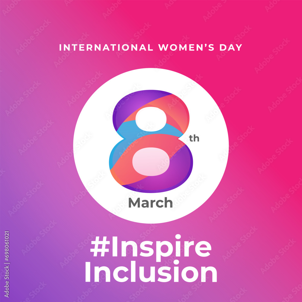 8th March hugging herself. Inspire Inclusion is the campaign theme of ...