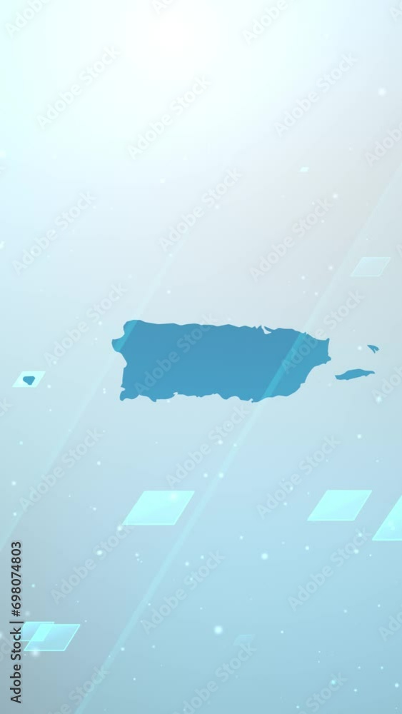 Mobile Vertical Resolution 1080x1920 Pixels, Puerto Rico Country Map ...