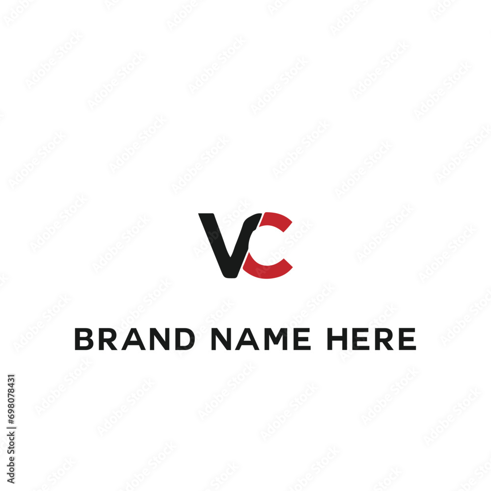 VC logo. V C design. White VC letter. VC, V C letter logo design ...