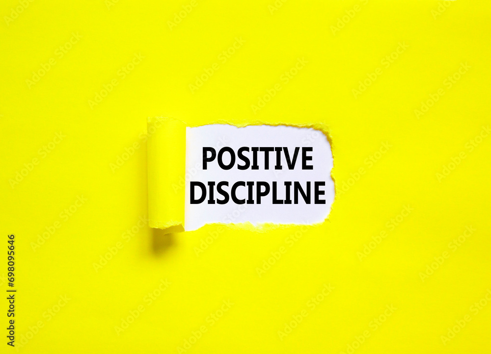 Positive discipline symbol. Concept words Positive discipline on ...
