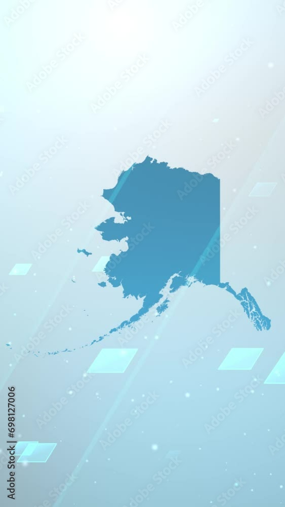 Mobile Vertical Resolution 1080x1920 Pixels, Alaska State (USA) Map ...