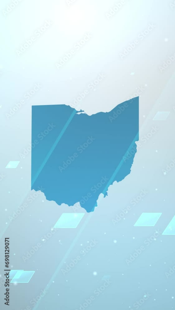 Mobile Vertical Resolution 1080x1920 Pixels, Ohio State (USA) Map ...