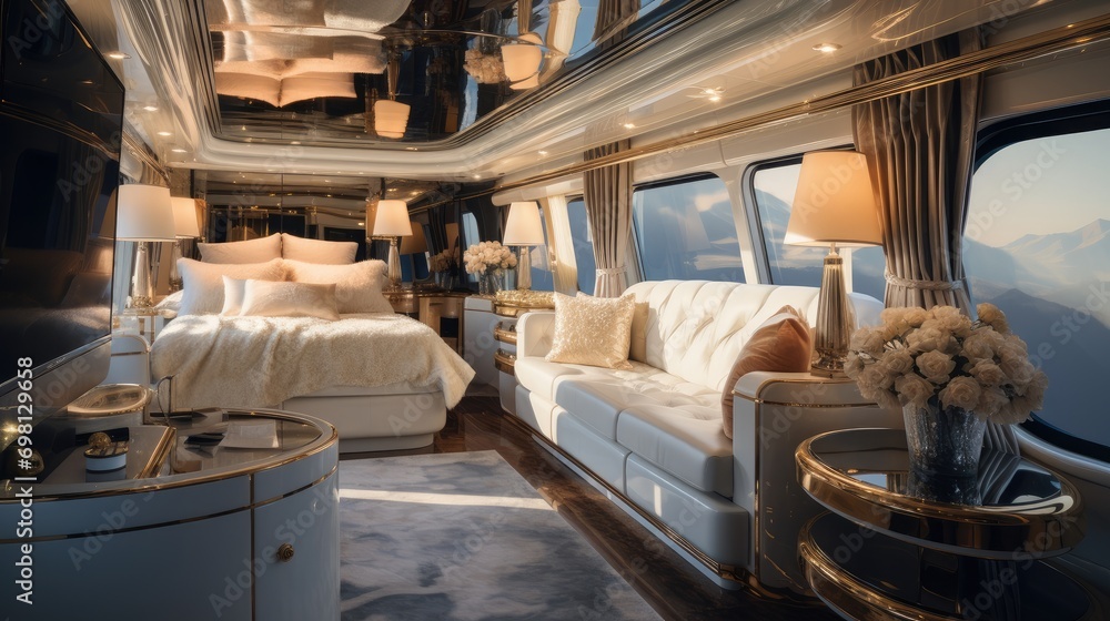 An extremely luxurious mobile home that redefines the concept of mobile ...