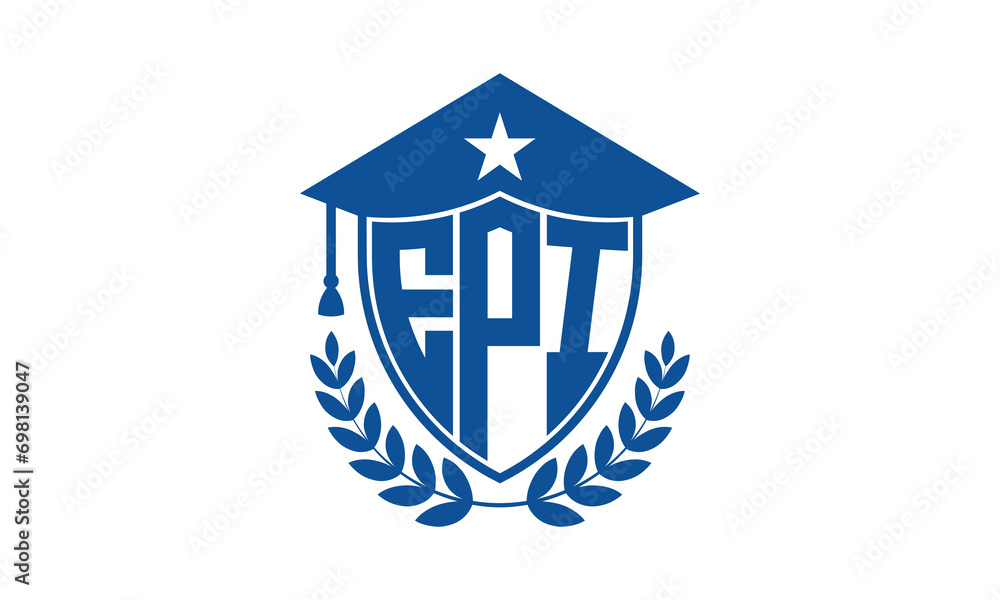 EPI three letter iconic academic logo design vector template. monogram ...
