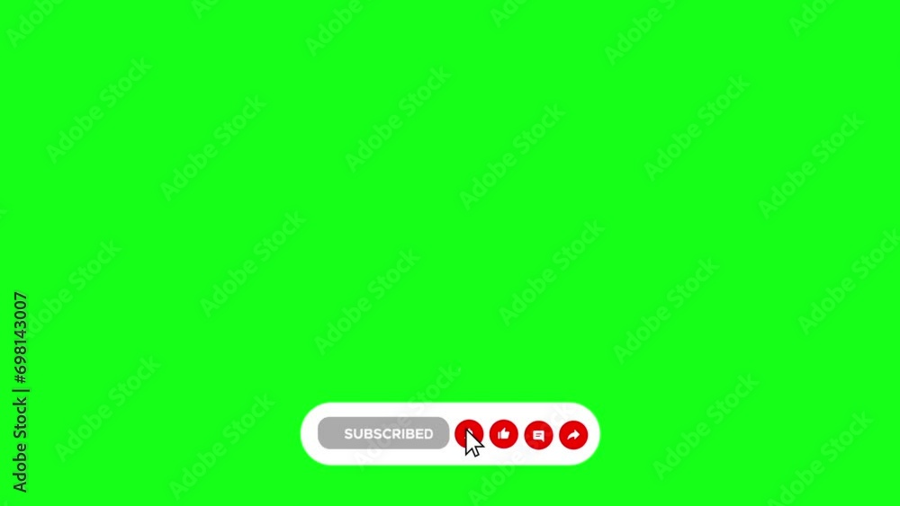 4K Subscribe, like, share, comment. motion graphic animation of pop up ...