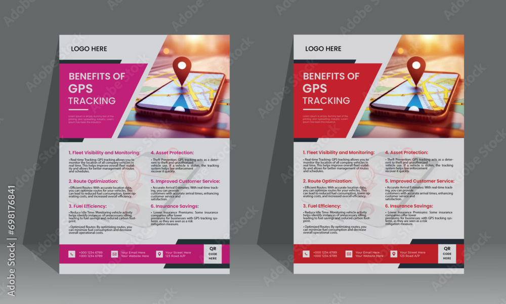 Gps Corporate Business Flyer poster template design or business poster ...