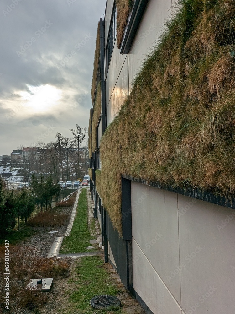 Panoramic view of the modern public library in Havlickuv Brod, Czech ...