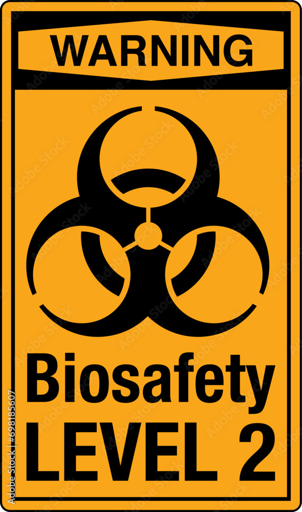 OSHA Safety Sign Marking Label Pictogram Standards Warning Biosafety ...
