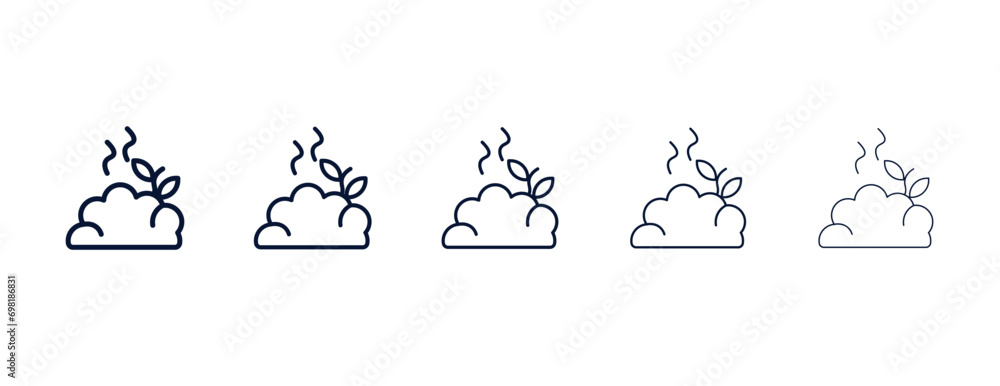 manure outline icon. Black, bold, regular, thin, light icon from ...