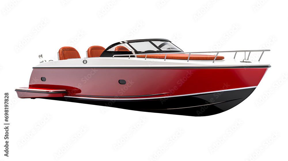 Luxury speedboat on transparent background PNG Stock Photo | Adobe Stock