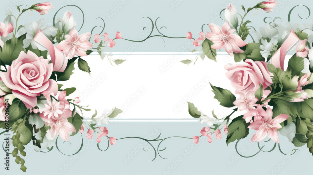 Engagement, marriage wedding invitation frame. letter border. With ...