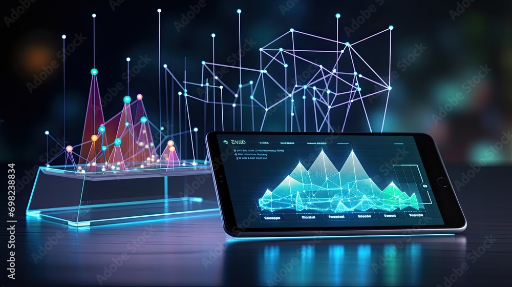 3d polygon model of a mobile phone, Futuristic Mobile Technology ...