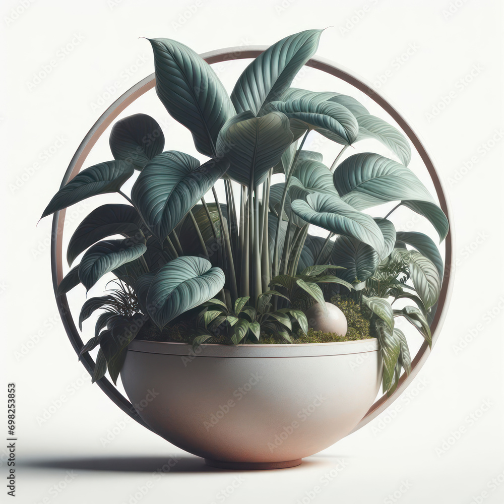 Philodendron, Heart shaped leaves of Philodendron, evergreen, indoor ...