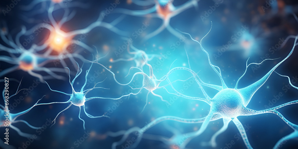 Brain neuron link information interaction background material,Active ...