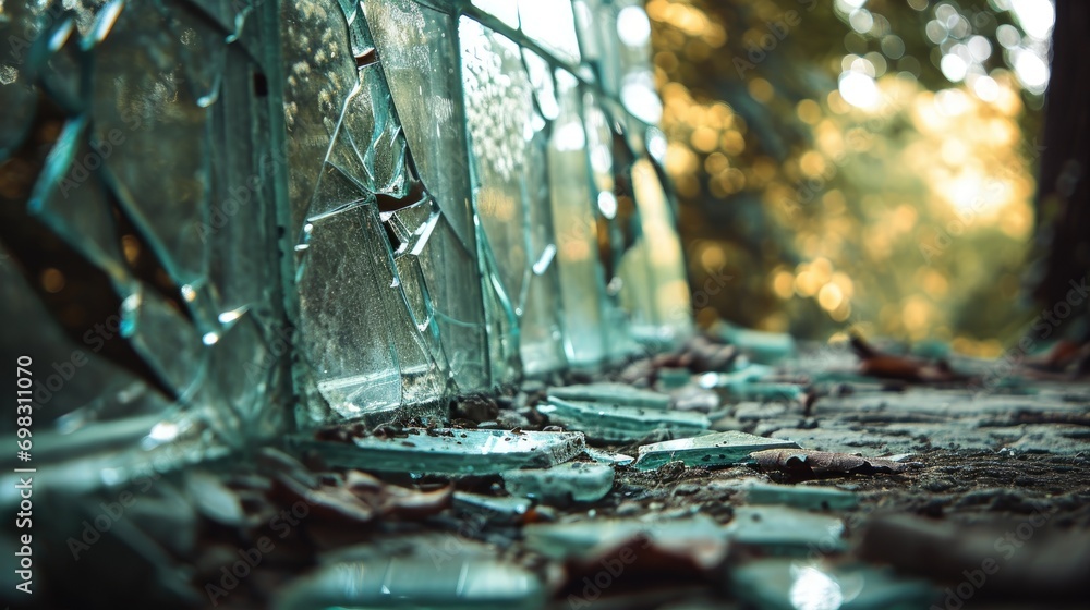 Broken crack glass window mirror wallpaper background Stock Photo ...