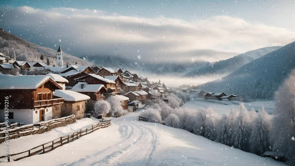 Winter Wonderland, Snow, Landscape Scenery, Village, Snowman, Nature ...