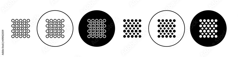High density vector icon set. Porous dense porosity vector illustration ...