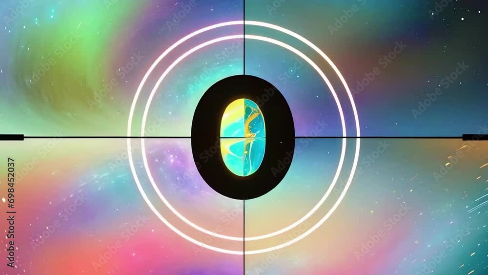 Vidéo Stock Countdown movie from 5 to 0 number. Bright colorful ...