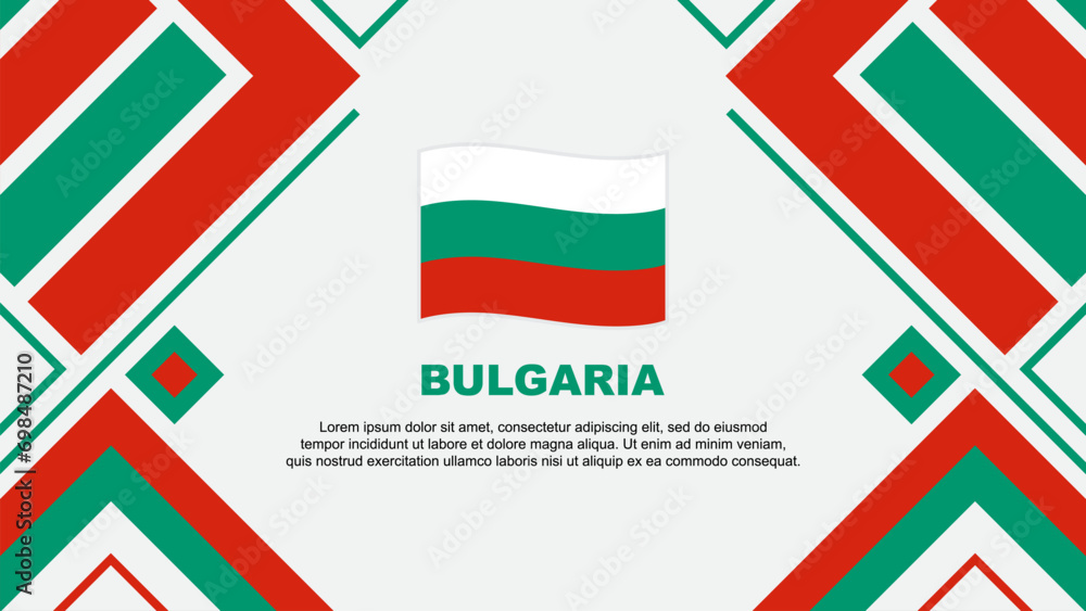 Bulgaria Flag Abstract Background Design Template. Bulgaria ...