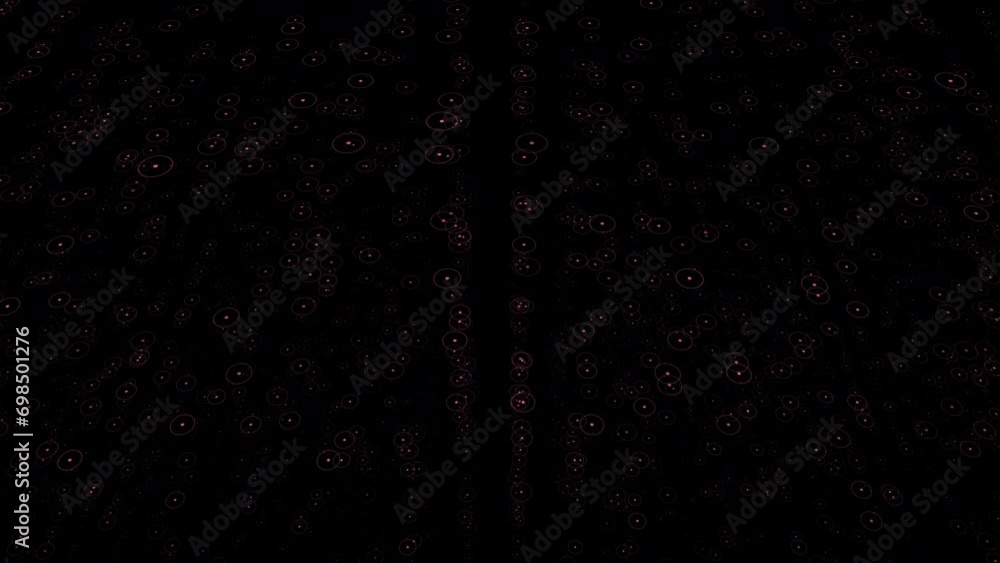 An enigmatic, abstract image with a black background featuring ...