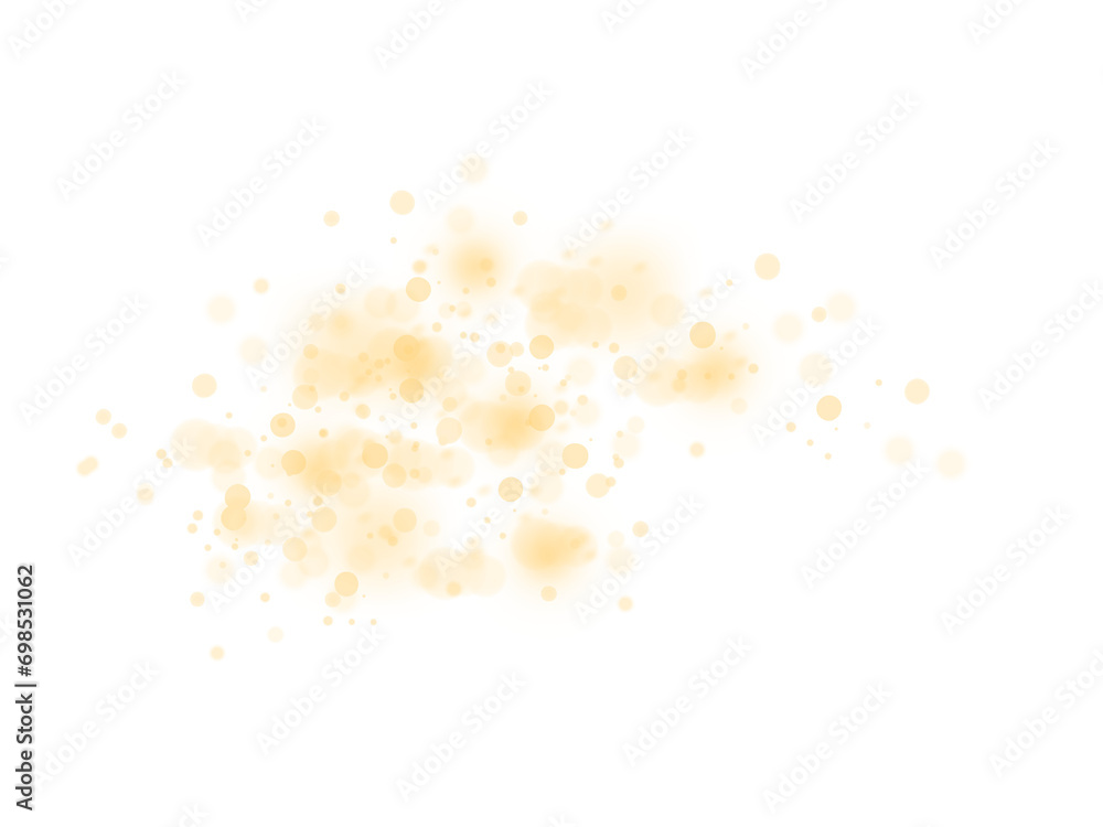 Abstract transparent light background with bokeh effects in yellow ...