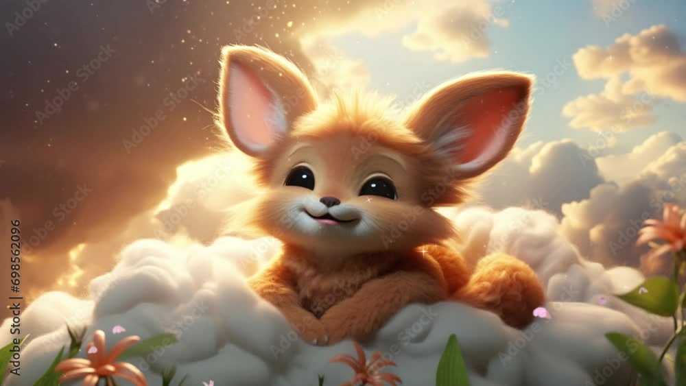 Lullabies Cute Baby Kangaroo. Best Loop Video Background For Lullabies ...