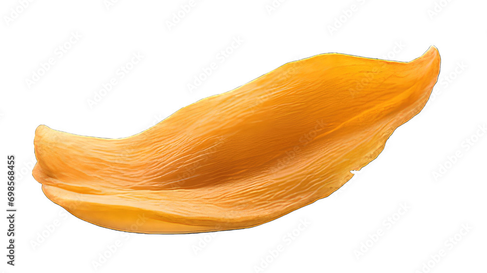 Dried Mango with oranges color splash isolated on white background ...