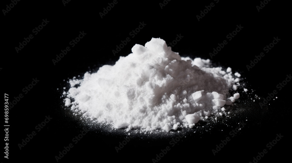 Crystalline powder looking like synthetic psychedelic drug mescaline ...