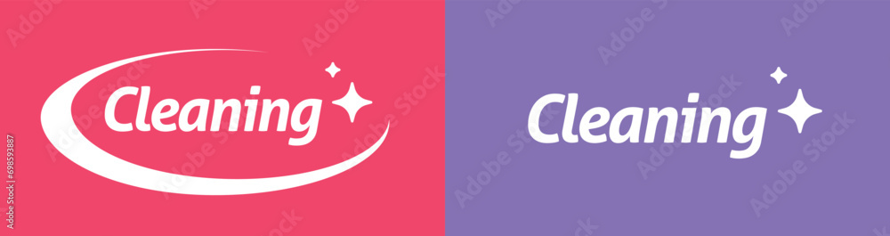 Logo clean service icon for detergent or laundry product vector graphic ...