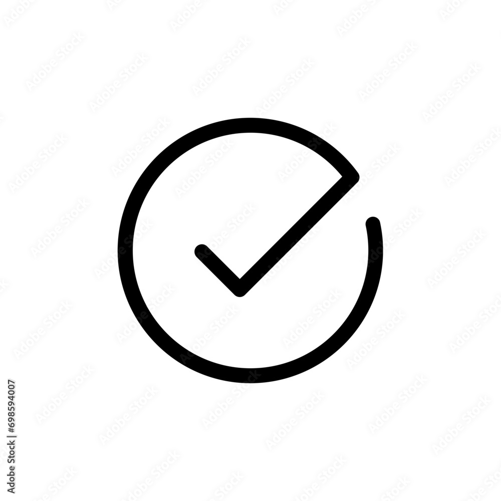 Vetor de check box icon with correct, accept checkmark icons green tick ...