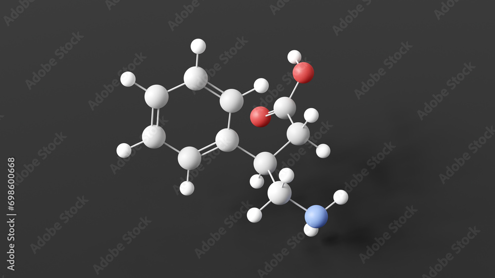 phenibut molecular structure, central nervous system depressant, ball ...