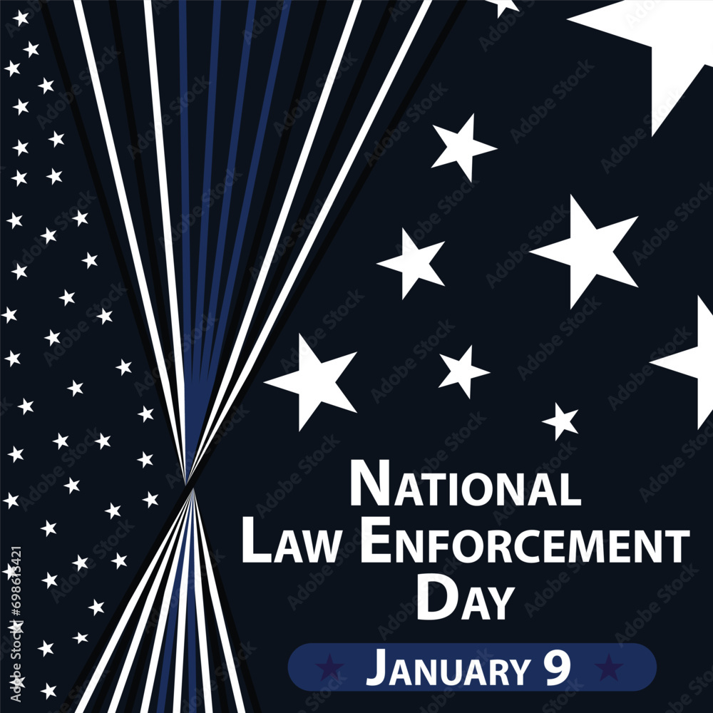 National Law Enforcement Day vector banner design. Happy National Law ...