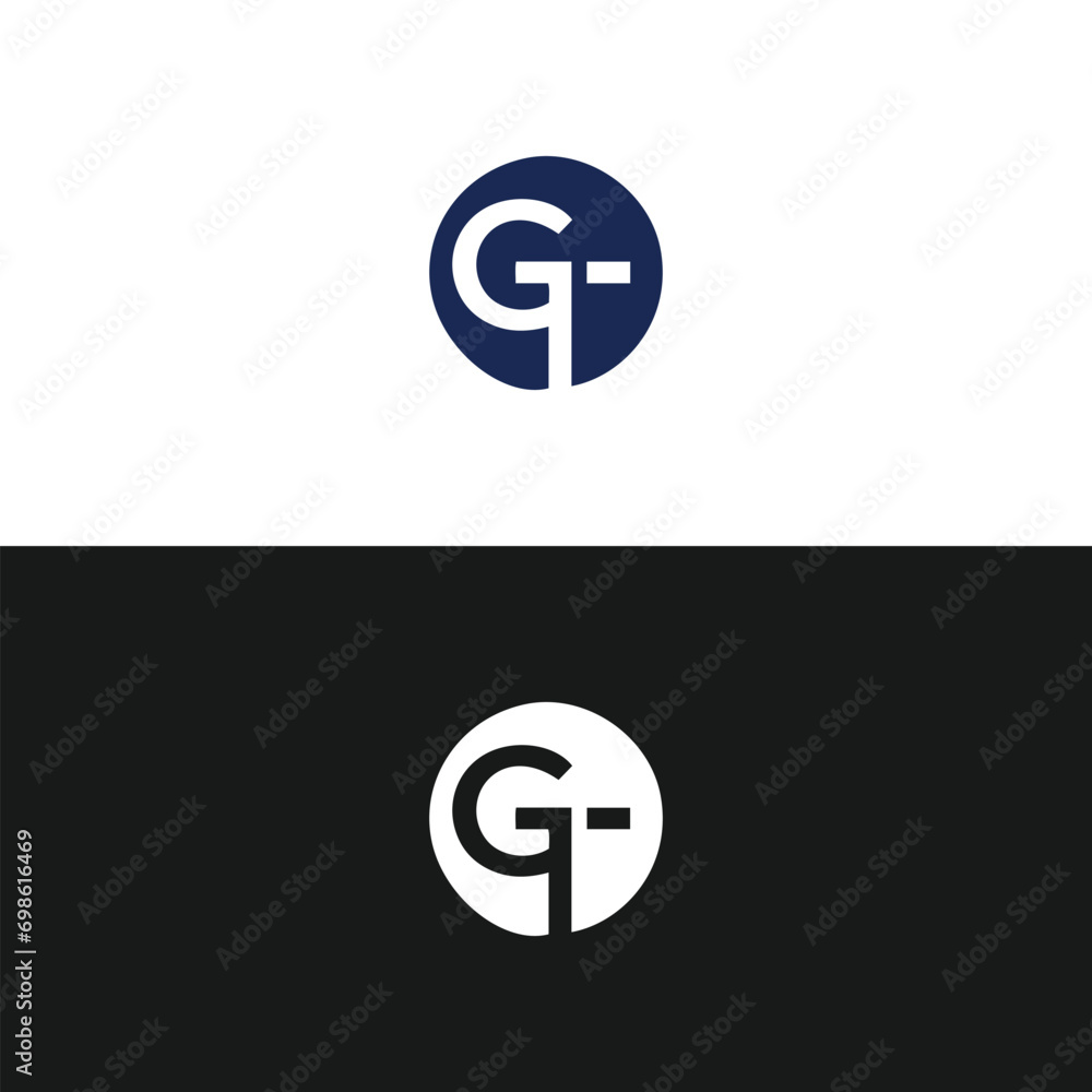 GT logo. G T design. White GT letter. GT, G T letter logo design ...