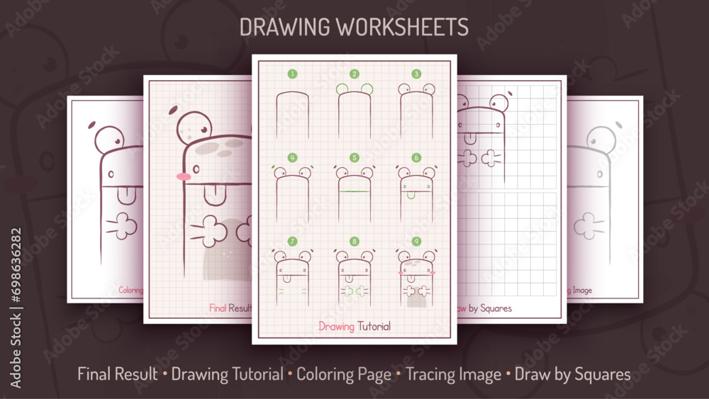 How to Draw a Frog. Step by Step Drawing Tutorial. Draw Guide. Simple ...