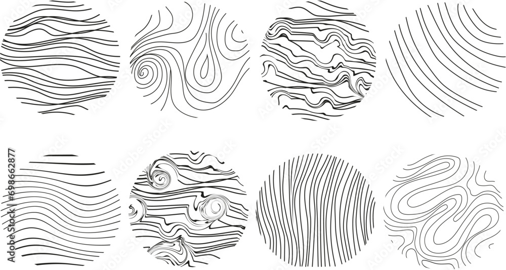 Background of abstract growth rings of a tree.Line design of a wooden ...